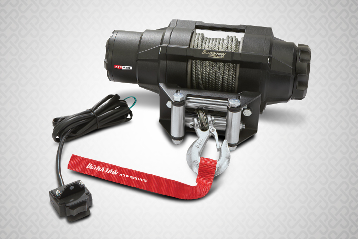 Ultra-Tow XTP 12 Volt DC-Powered Electric ATV/UTV Winch, 4500-Lb. Capacity, Steel Wire Rope ...